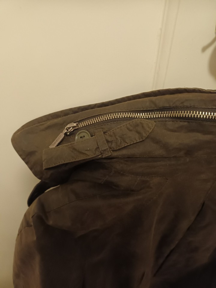 Barbour Tokito Horse Riding Wax Jacket Medium Green Rewaxed With extra ...