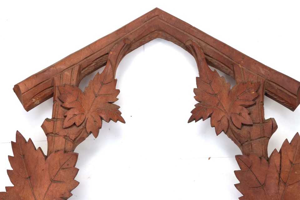 Cuckoo Clock Frame with Leaves 15-1/4 inches Tall Antique - VS12 | eBay