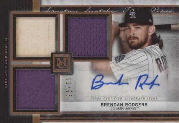 2020 Topps Museum Collection - Signature Swatch Triple Relics Brendan ...