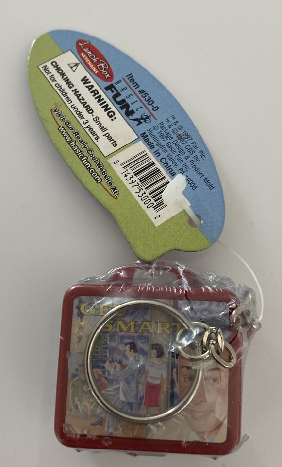 Get Smart Lunch Box Keychain 1997 Basic Fun #530-0 Key Ring New | eBay