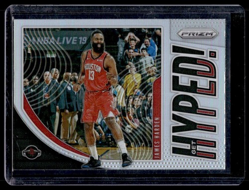 2019-20 Panini Prizm Get Hyped! Silver James Harden Houston Rockets #5 ...