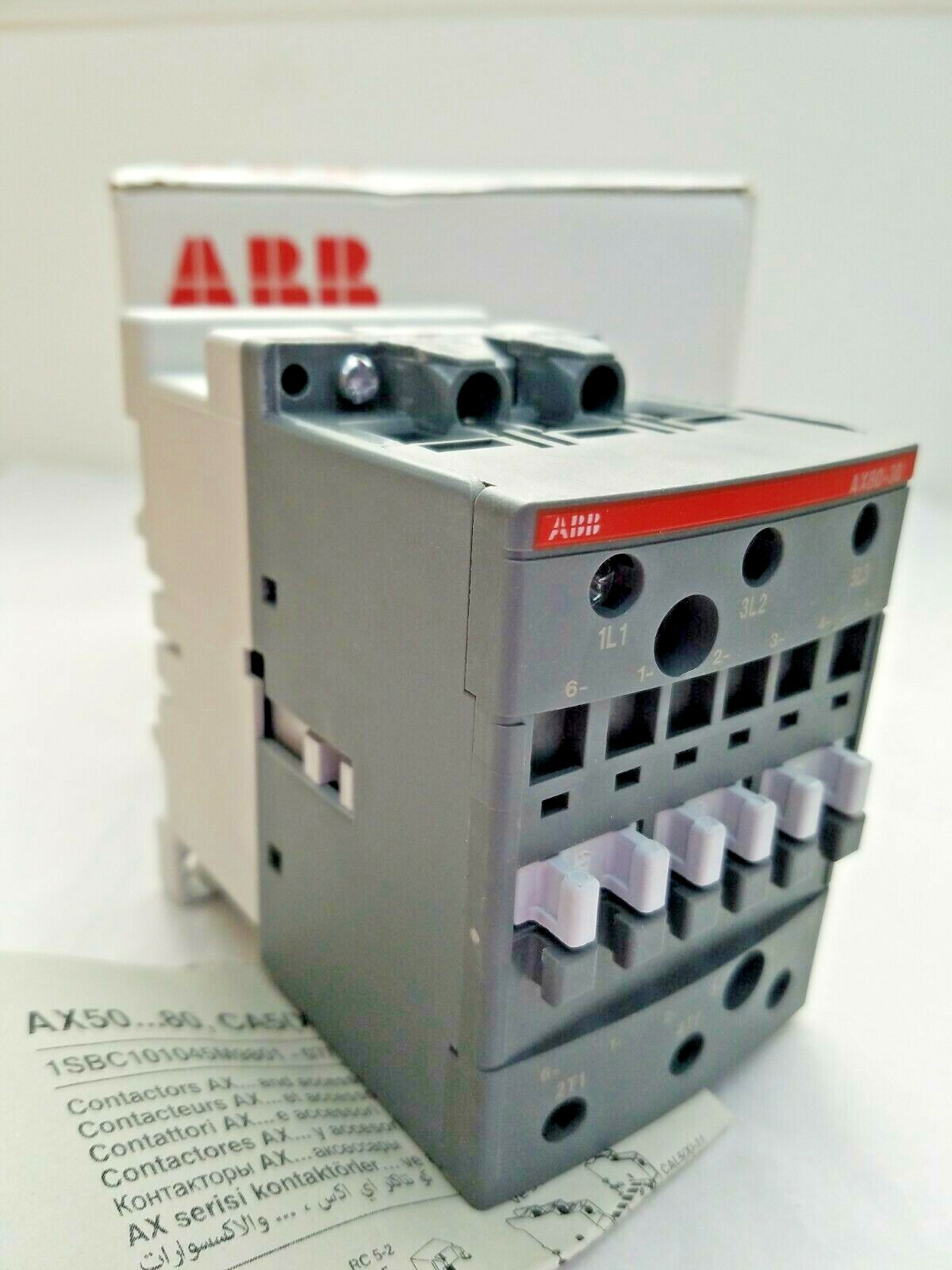 ABB Contactor AX80-30-00-84 3-Phase Motor and Circuit Control Up to 690 ...