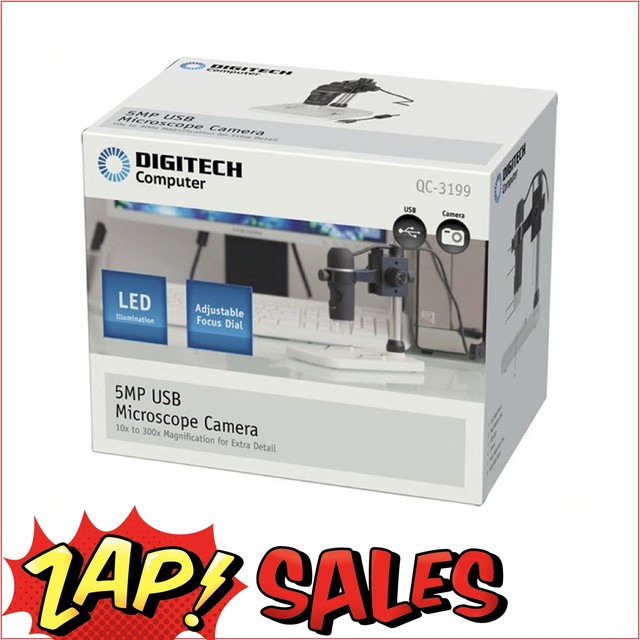 DIGITECH 5MP USB 2.0 Digital Microscope with Professional Stand for ...