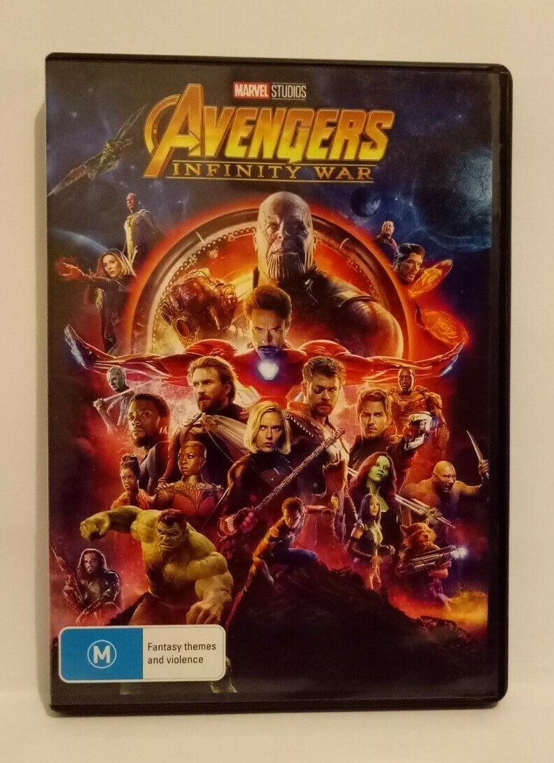 AVENGERS: INFINITY WAR (2018, DVD) - Marvel, Robert Downey Jr., Chris ...