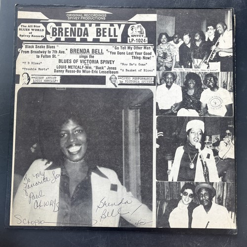 Brenda Bell Spivey LP1024 record inscribed/autographed Paul Oscher ...