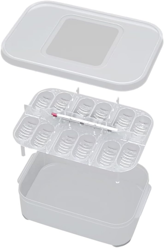 AIMALL Reptile Egg Incubation Box for Gecko Lizard Snake with 12-Cell ...