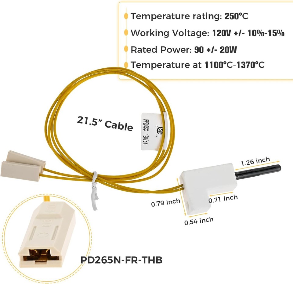 120 Volt Hot Surface Ignitor For Reddy Heater Master Heaters ProCom ...