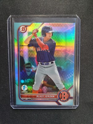 2022 Bowman Baseball 1st Edition Blaze Jordan RC Sky Blue #BPPF-58 | eBay