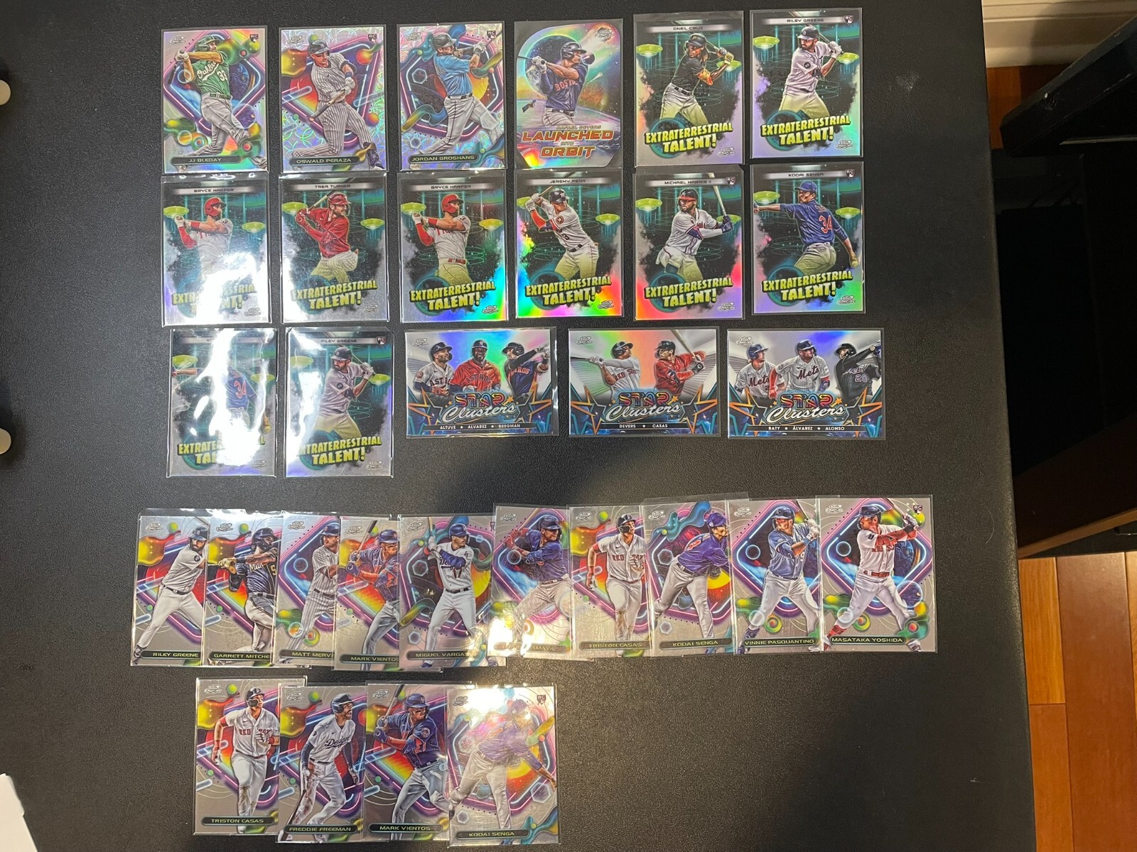 2023 Topps Chrome Cosmic Lot of 31 Baseball Cards. Refractors, Rookies ...