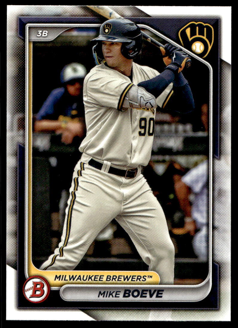 Mike Boeve 2024 Bowman BP-138 Prospects Milwaukee Brewers Baseball Card ...