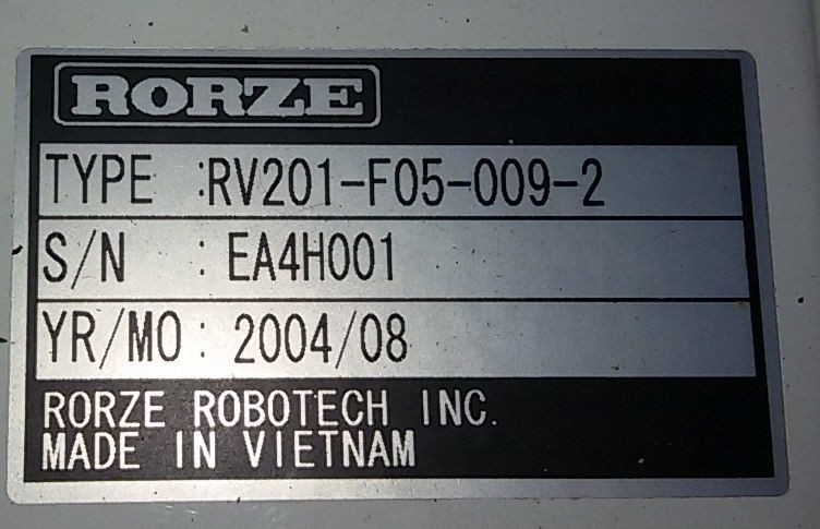 Rorze Rv201-f05-009-2 Wafer Load Port Robotech 300mm for sale online | eBay