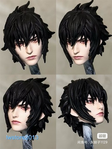 Painted 1:12 Noctis Man Head Sculpt For 6" SHF Male Action Figure Body ...