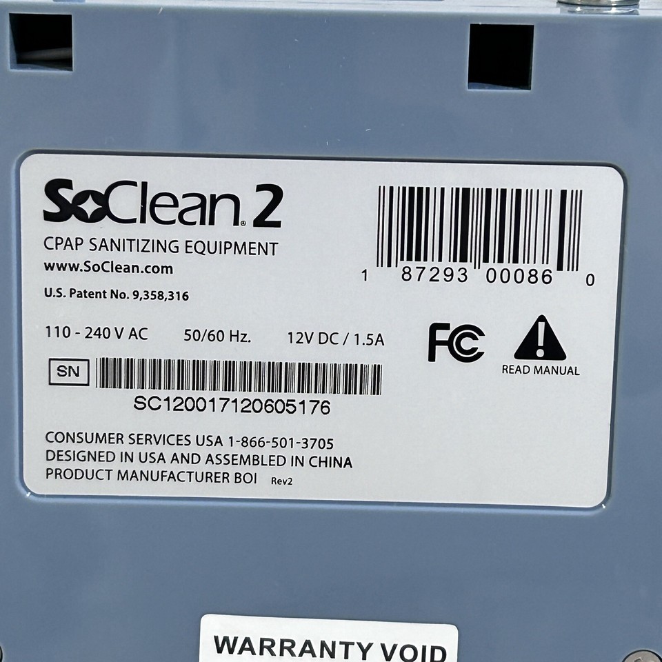 SoClean 2 Cleaner and Sanitizing Machine SC1200 Pre-owned | eBay