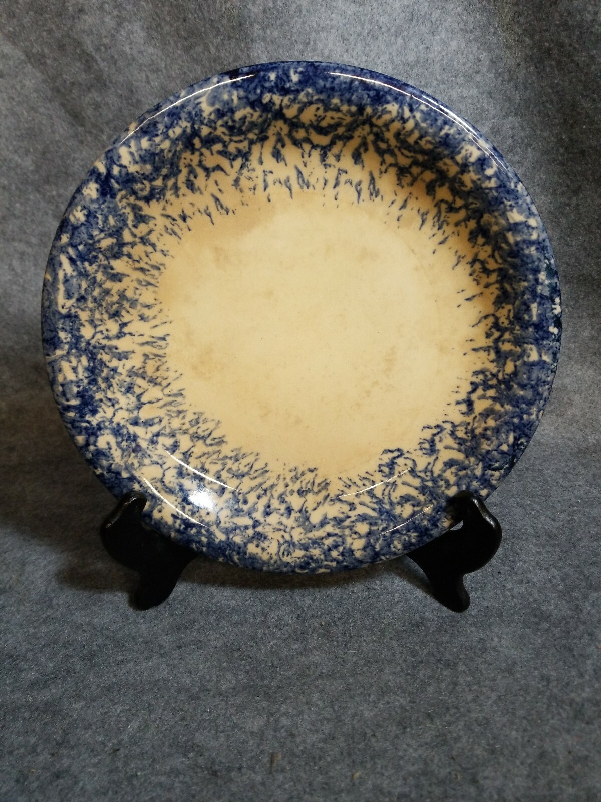 Blue Spatterware, Stoneware Plate, 10 1/2 inches | eBay