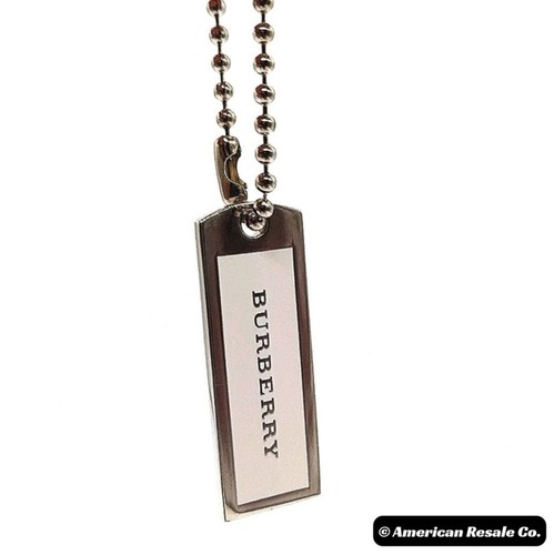 Vintage Burberry White and Silver Bag Charm Keychain Fob Purse Charm ...