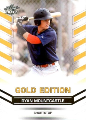 "RARE" RYAN MOUNTCASTLE 2015 LEAF DRAFT "GOLD EDITION" ROOKIE CARD! | eBay