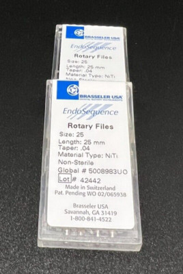 1 Pack of Brasseler Endosequence Rotary Files 25 Taper .04 25mm | eBay