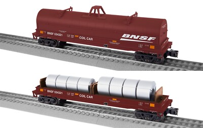 Lionel 2226461 Burlington Northern Santa Fe O Scale Coil Car BNSF 534321 - NEW | eBay
