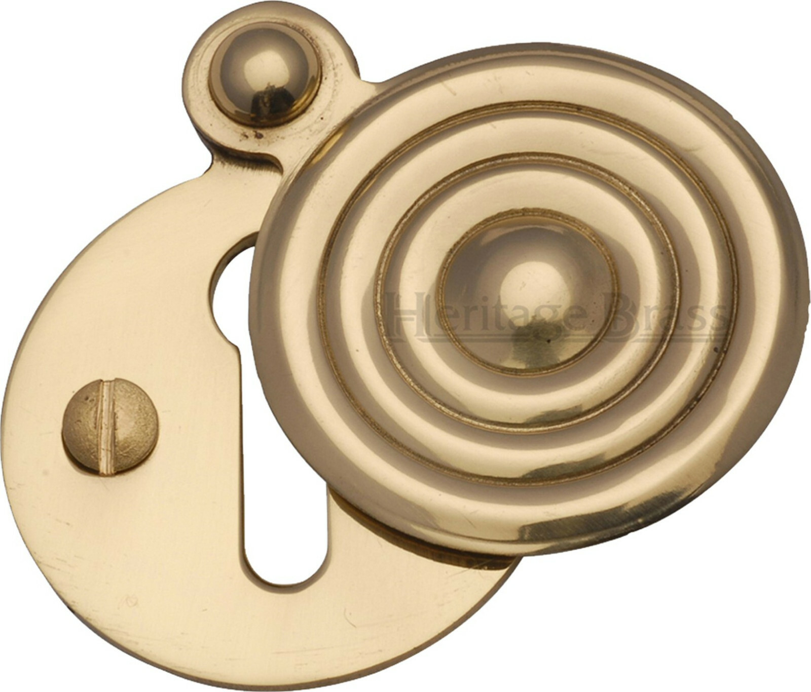 33mm Traditional Reeded Victorian Standard Keyhole Escutcheon Premium ...