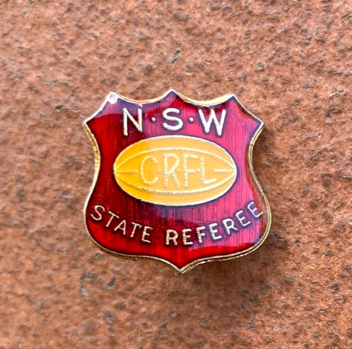 NSW Country Rugby Football League State Referee Badge | eBay Australia