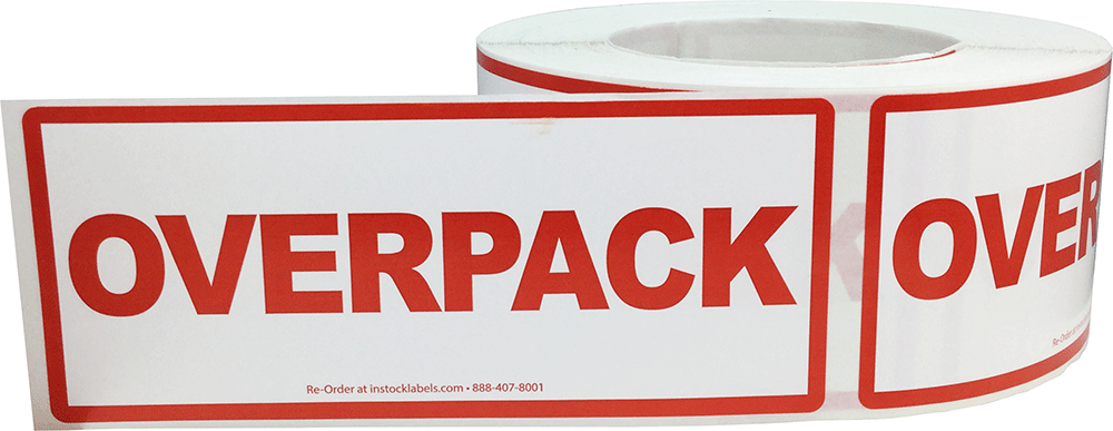Air Specialty OVERPACK Labels | 2 1/2 x 6 Inch | 500 Pack | eBay