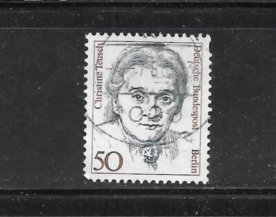 GERMANY BERLIN SC# 9N521 1986 50PF FAMOUS WOMEN USED OLD VINTAGE VF ...