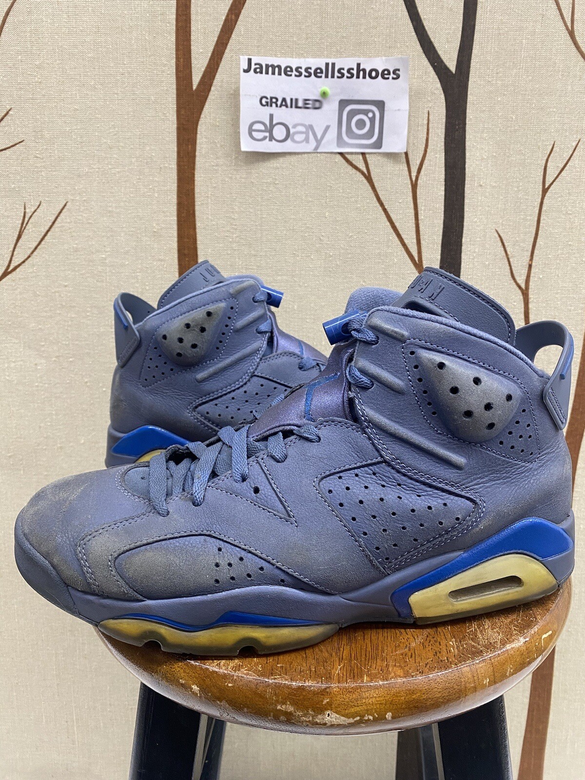 Nike Air Jordan Retro 6 Diffused Blue 384664400 Size 9.5 Men | eBay