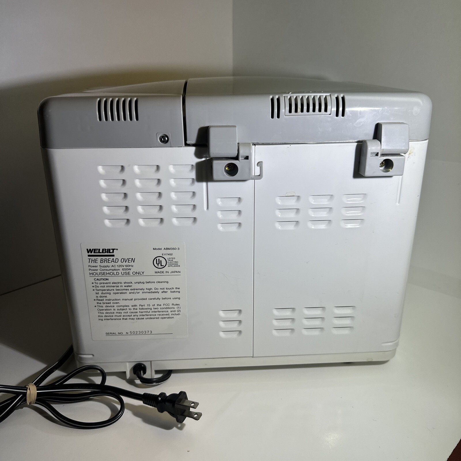 Welbilt Bread Maker Making Machine Model ABM350-3 1 lb Loaf TESTED! | eBay