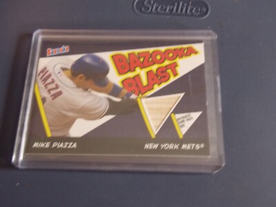 MIKE PIAZZA 2006 Topps Bazooka baseball BAZOOKA BLAST GAME USED BAT ...