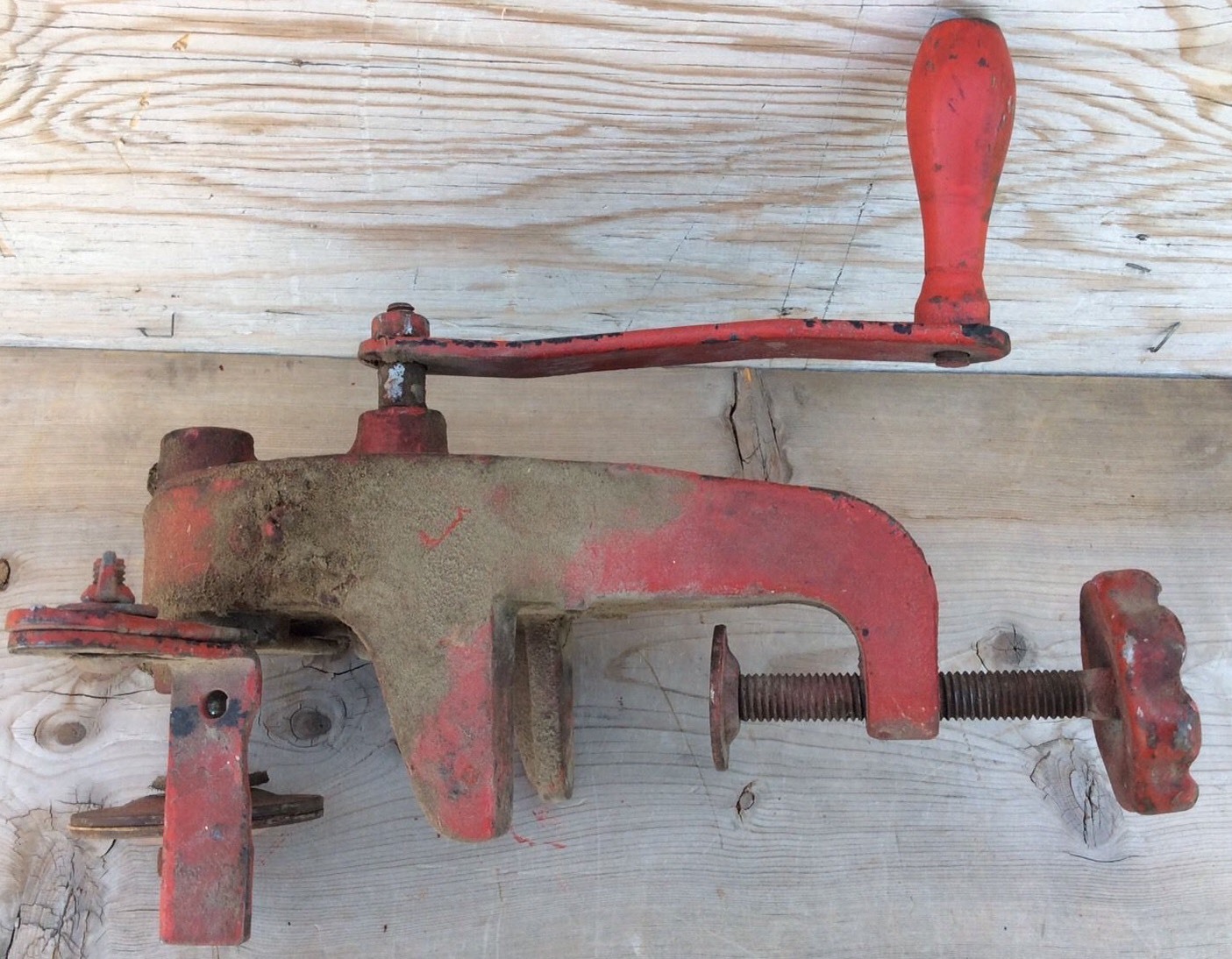 Vintage Keystone Iron City Blacksmith Hand Crank Bench Grinder | eBay