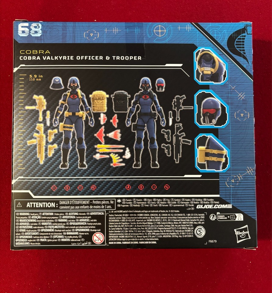 G.I. Joe Classified Series Cobra Valkyries 68 6” Figures IN HAND SHIPS ...