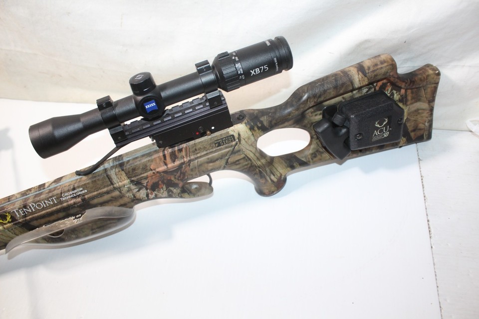 TenPoint Turbo XLT Camo Crossbow w/ ACU-draw & Zeiss XB75 Scope FREE ...