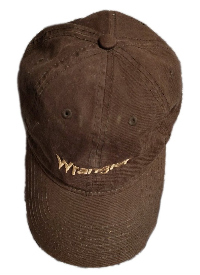 Wrangler Brown Hook And Loop Adjustable Brown Baseball Cap | eBay