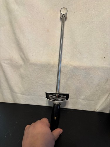 Vintage Beam Type Torque Wrench 1/2" drive steel unbranded 18" long | eBay