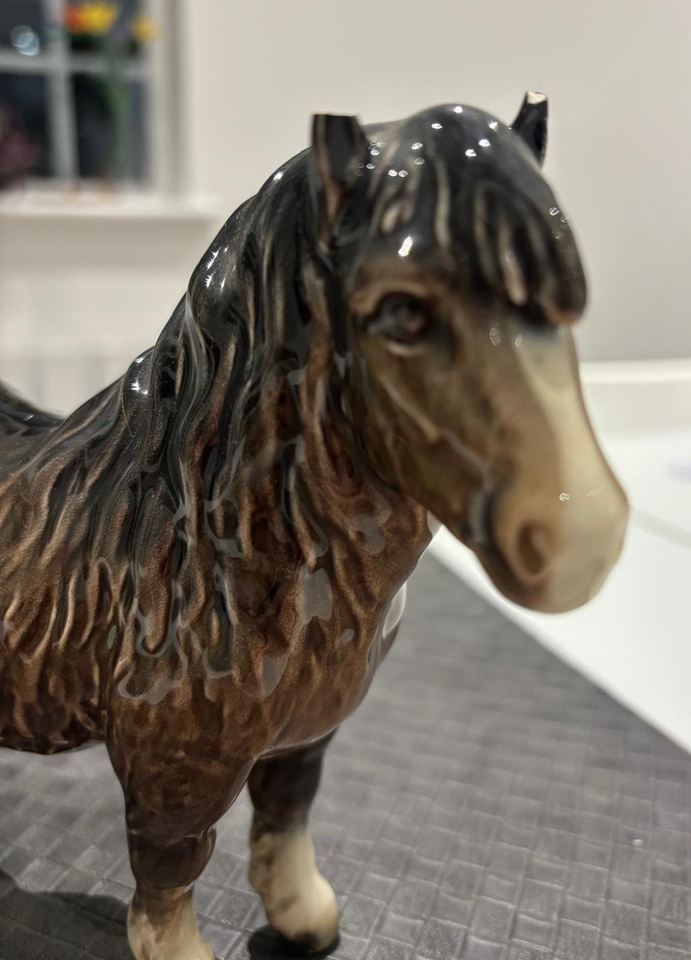 Beswick Shetland Woolly Mare Pony figurine. Model 1033 | eBay UK