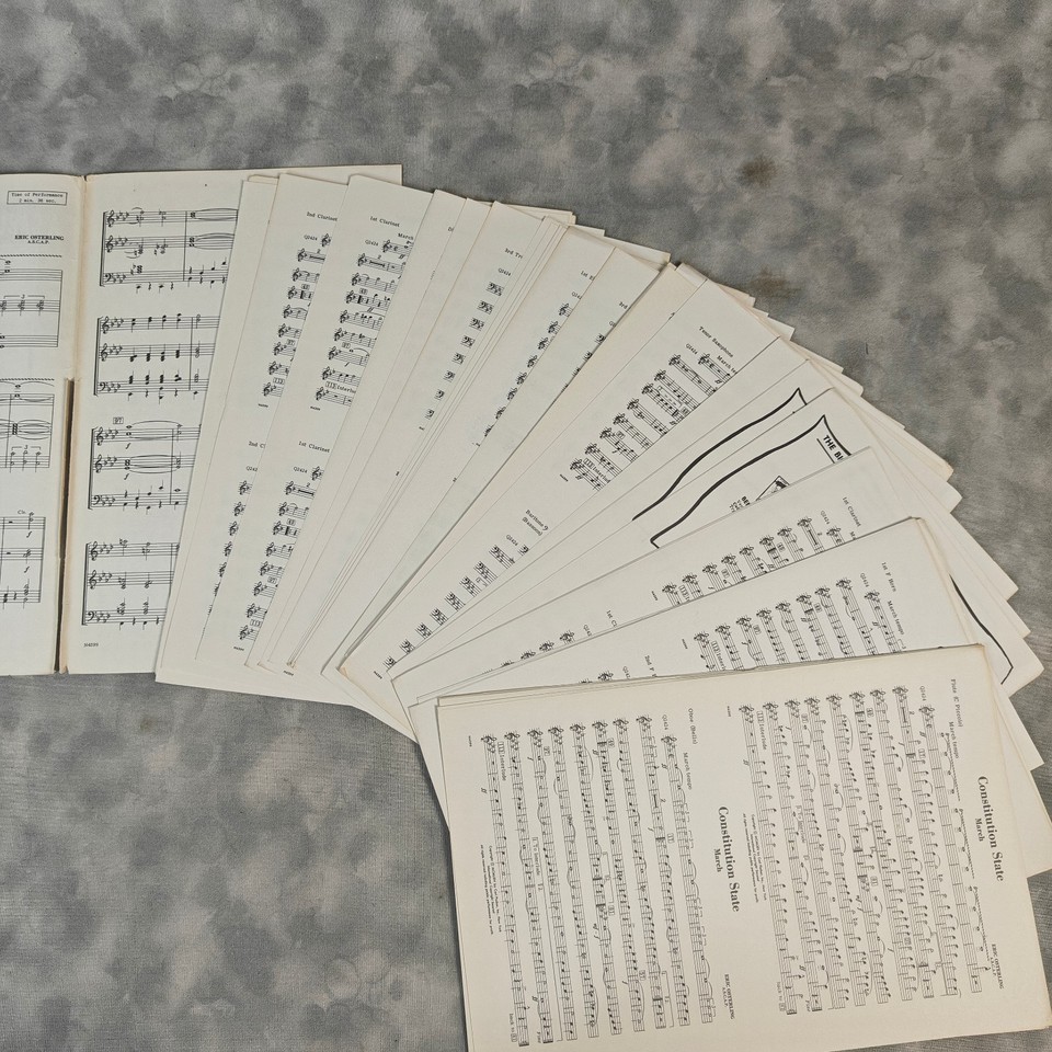 Constitution State March Band Set Score & Parts Carl Fischer Eric ...