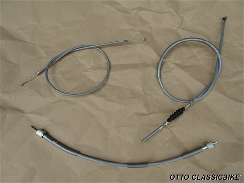 Honda Monkey Z50M COMPLETE GRAY CABLE SET , compteur de vitesse d ...