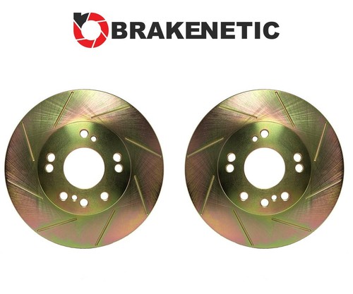 FRONT BRAKENETIC Sport Slot Brake Rotors 30mm Z32 300ZX Conversion 4 ...