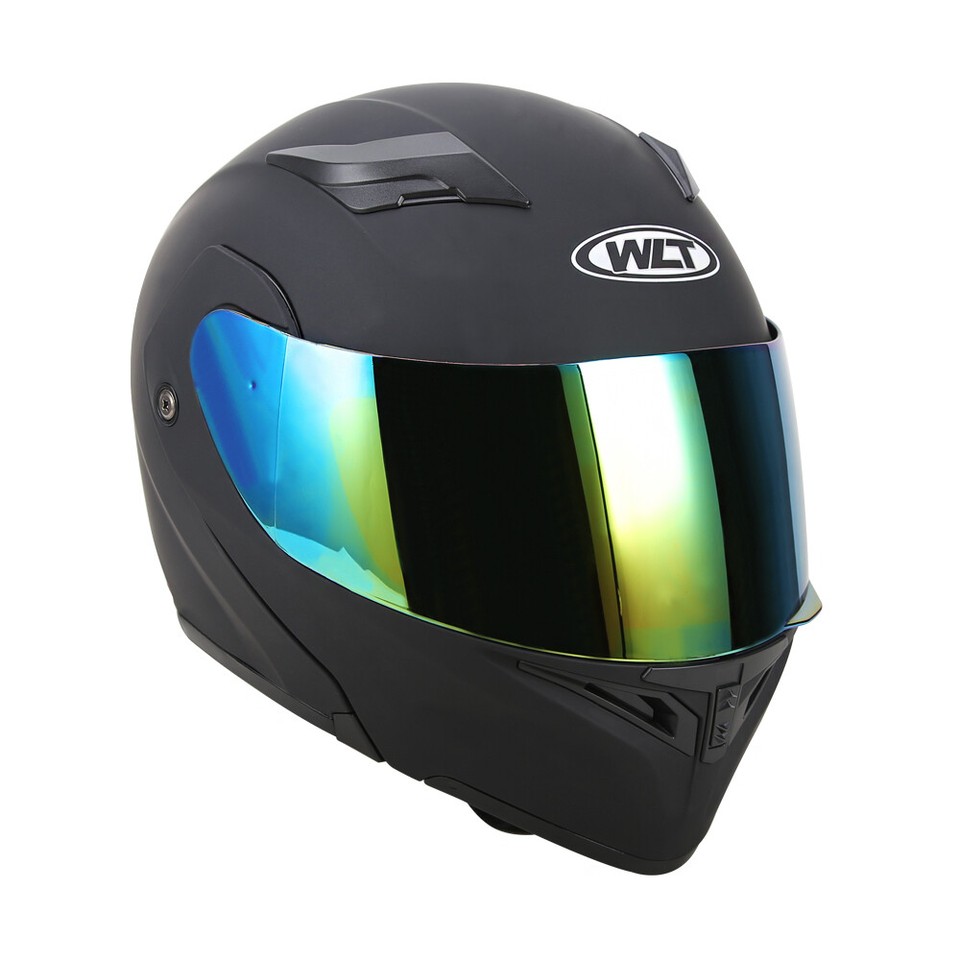 DOT Modular Motorcycle Helmet Full Face Dual Visor Flip-Up Motor Helmet ...