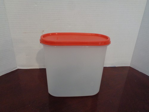 Tupperware Modular Mate 1613 Oval Container Red Lid 1616, 7 1/4 Cup, 1. ...