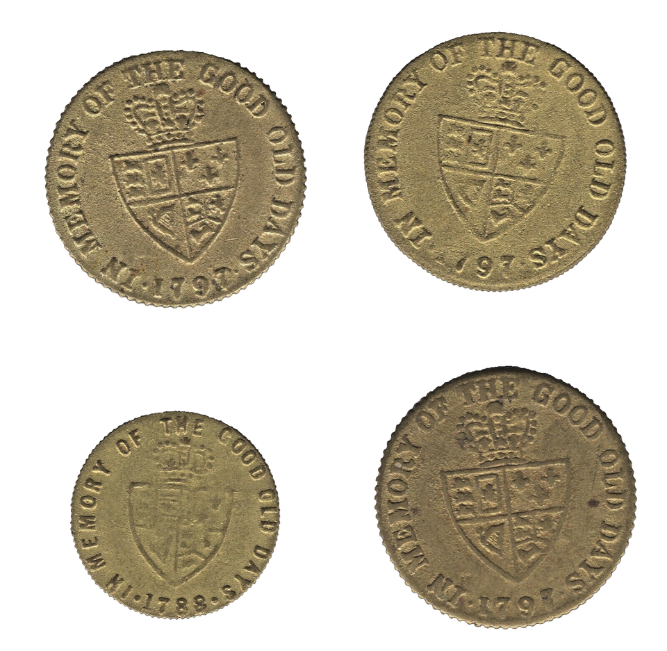 British George III Gaming Tokens in Memory of the Good Old Days | eBay
