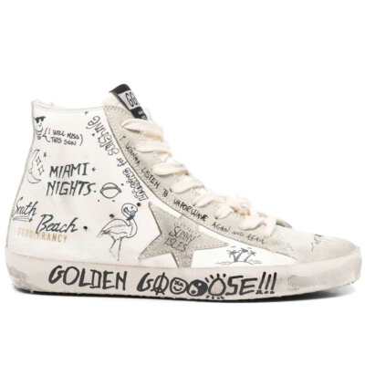 Golden High-top women's shoes men's shoes board shoes casual shoes ...