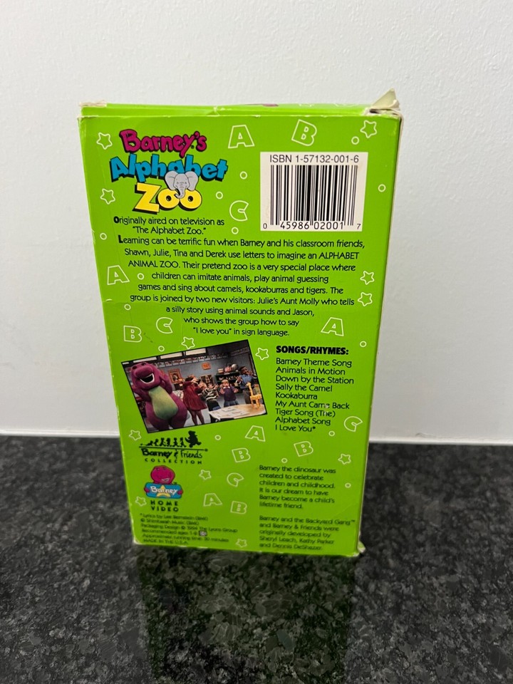 Barney - Barneys Alphabet Zoo (VHS, 1994) 45986020017| eBay