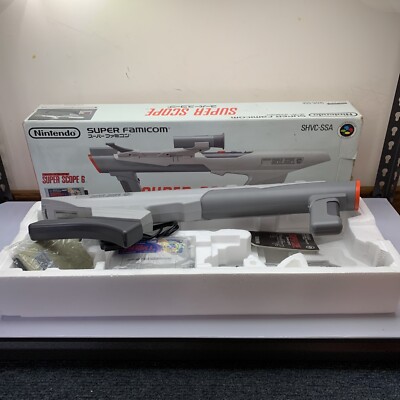 Super Scope 6 Light Gun Controller and Game Nintendo SNES JAPAN NTSC-J ...