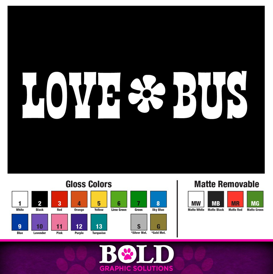 5" Love Bus Decal Sticker Car Dating Pickup Sex Hookup Flirt Hippie ...