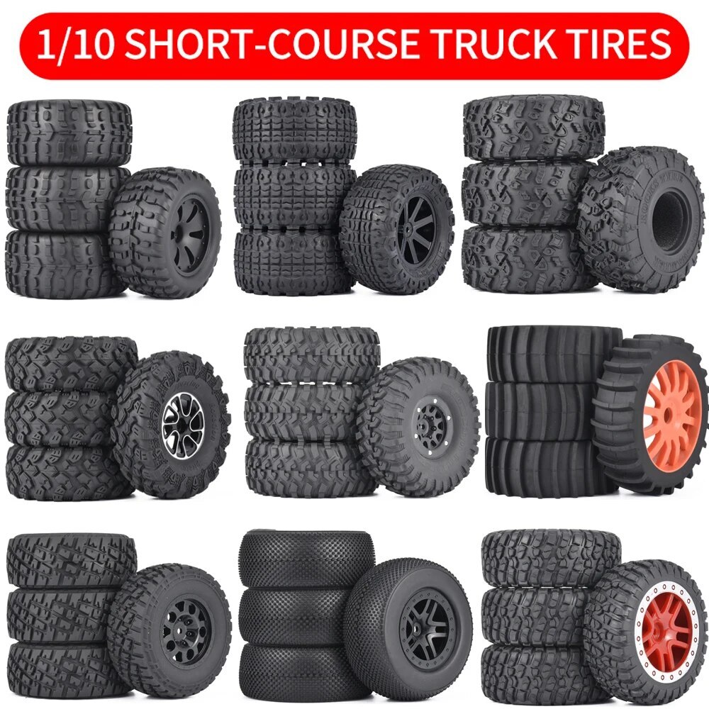 Remote Control Model Car Tires For 1/10 Short-Course Truck Tires ...