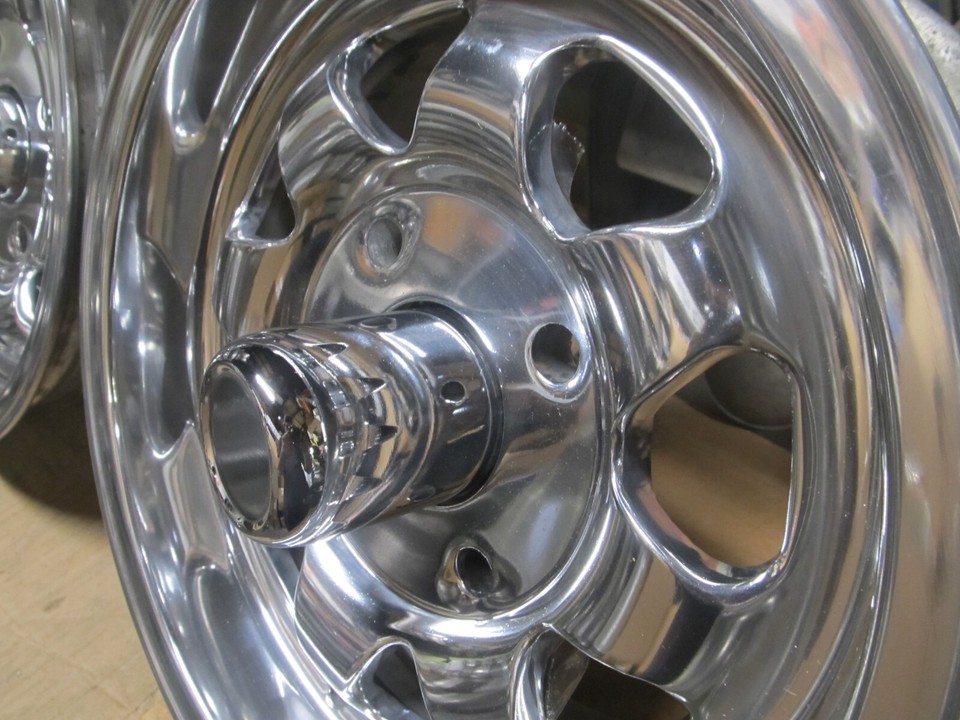 Honda Civic Accord Vintage Polished 13" x 5.5" Dan Gurney Wheels 4 on ...