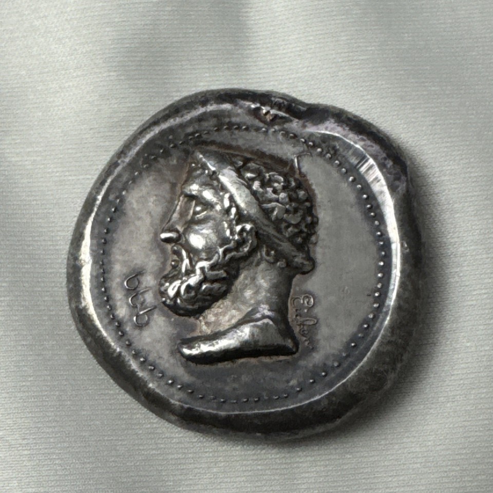 USVI Ingot Howard Eichen Roman Head Bar Vintage 1 oz .999 Silver Round ...