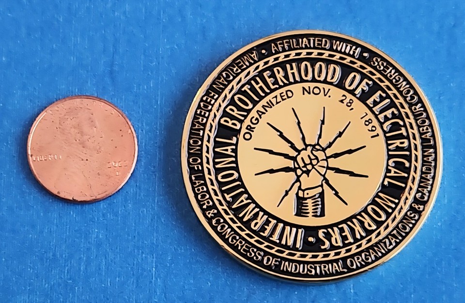 IBEW Local 716 challenge coin Houston, Texas OHMS LAW AMONG US | eBay