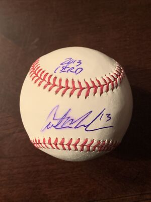 Austin Meadows MLB Signed Autograph Inscribed Baseball Rays Pirates ...